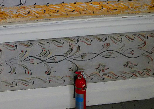 The Painted Wall: Freehand Scrollwork - Reading Room | Antique Homes