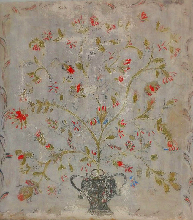 The Painted Wall: Freehand Scrollwork - Reading Room | Antique Homes